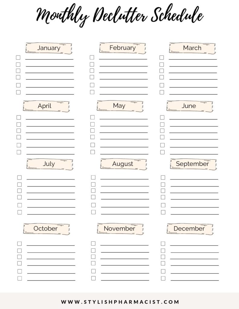 How to Declutter & Organize your entire house with a busy schedule ...